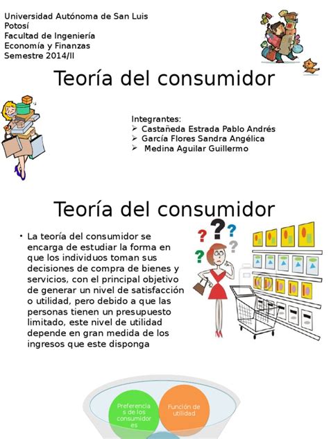 Teoría Del Consumidor Bienes Los Consumidores