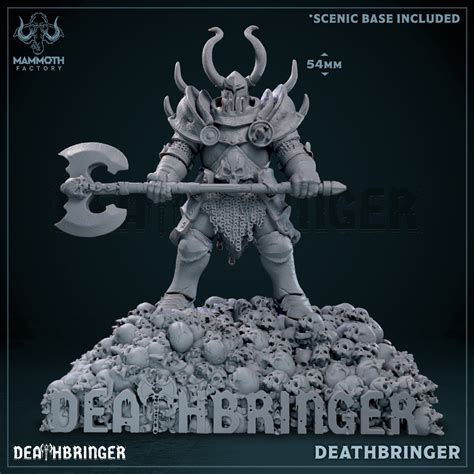 Deathbringer On Scenic Display Base Or 25mm Resin Base Mammoth
