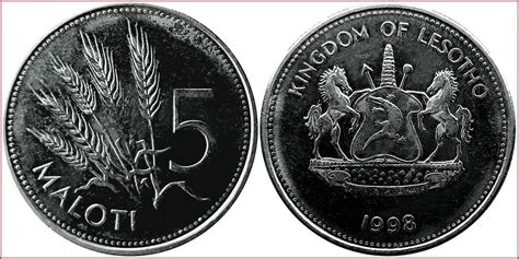 Loti Coin From Kingdom Of Lesotho 100 Sente Dema Coins