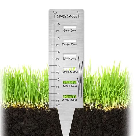 Grass Gaugestainless Steel Great Outdoor Grass Ruler Prune Plant
