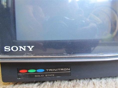 Vintage Working 1977 Sony Trinitron 5 Color Tv Solid State Kv 5100 1839036175