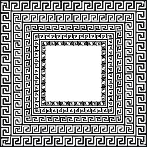 Premium Vector Greek Key Square Pattern