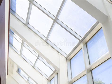 Architecture Background Photo Internal Structure Of Glass Roof Stock