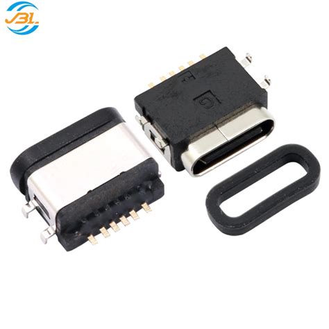 Waterproof Usb Type C Af 6pin Sinking Plate 0 6mm Connector Industrial Plug Usb 3 0 Mobile Phone