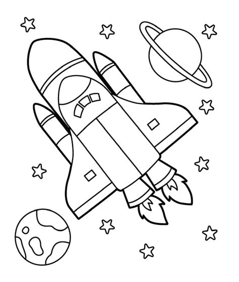 Rocket Coloring Pages Coloringlib