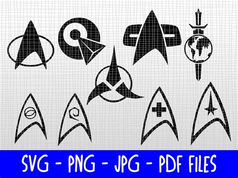 Downloadable Svg Star Trek Symbols Etsy