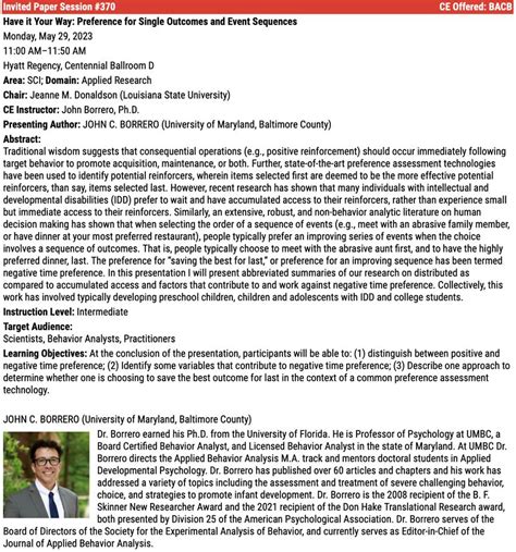 Choice Preferences John C Borrero