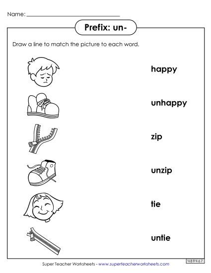 Easy Prefix Worksheet Affixes Prefixes Suffixes Activities The