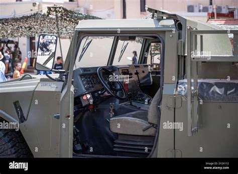 Interior Of The Light Reconnaissance Vehicle Of The Spanish Army It Is A Uro Vamtac St5 Bn3