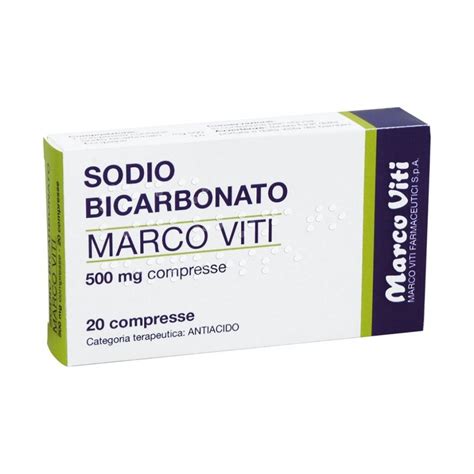 Sodio Bicarbonato 500 Mg Cpr 20 Cpr Farmaciaeuropeait