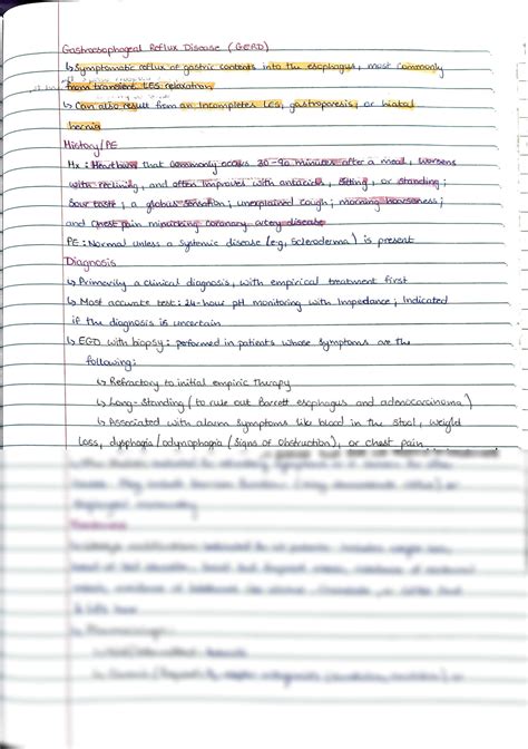 Solution Gastroesophageal Reflux Disease Gerd Internal Medicine Notes