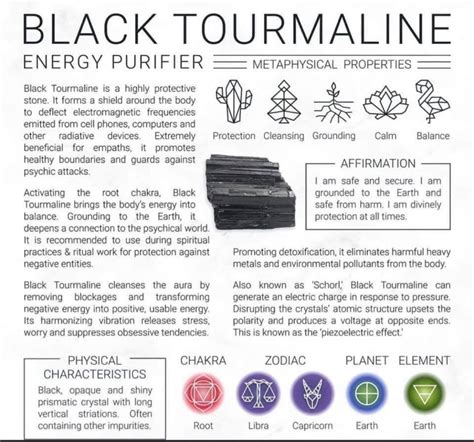 Black Tourmaline Tourmaline Spiritual Crystals Crystals Healing