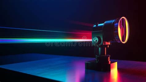 Isolated 3d Banner With Spectrometer Image Physics Technology Analysis Stock Illustration