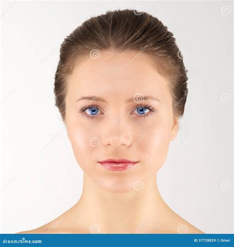 Front Portrait Woman Stock Image Image Of Attractive 37728829