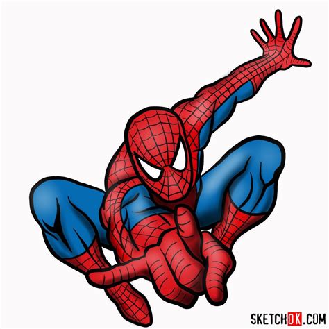 Spider Man Jump Drawing Tutorial Spin Spiderman Drawing Spider Man