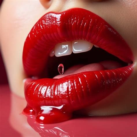 Free Glistening Ruby Pout Image Download At Stockcake
