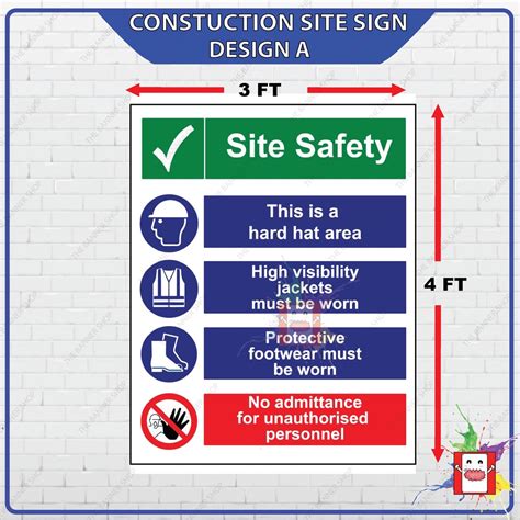 Constuction Safety Signage Outdoor Banner Shopee Malaysia