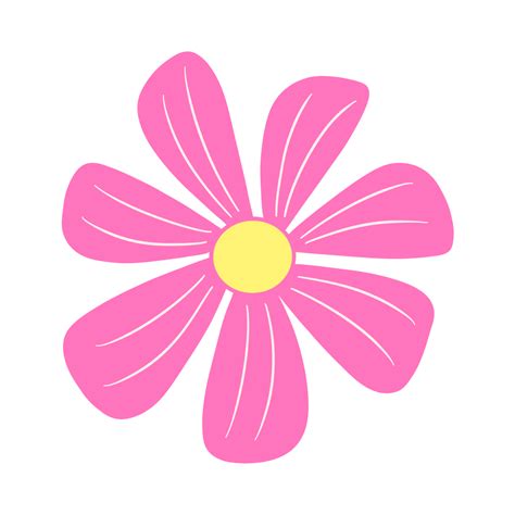 Pink Flower Drawing 18735015 Png