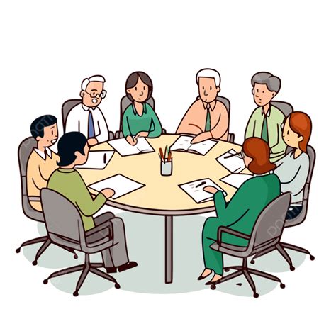 Clipart De Reuniao Divertida Amigos Reunião Caricatura Vetor
