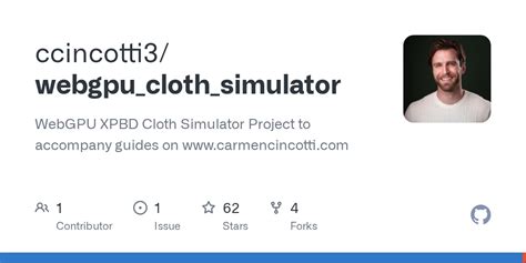 Github Ccincotti3webgpuclothsimulator Webgpu Xpbd Cloth Simulator