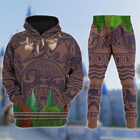Maui 3d Adult T Shirt Hoodie Moana Movie Cosplay Costume Hoodie Maui