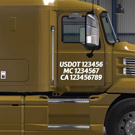 Semi Truck Door Lettering Vinyl Letterting Ideal Signs