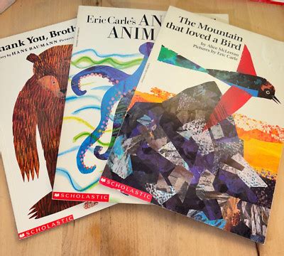 3 Eric Carle Books The Mountain That Loved A Bird Animals Animals