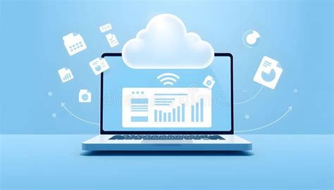 Streamlining Business Processes With Cloud Computing And Data Analytics Stock Illustration