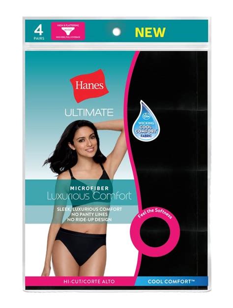 Buy Hanes Cool Comfort Microfiber Hi Cut Brief 4 Pack Online Topofstyle