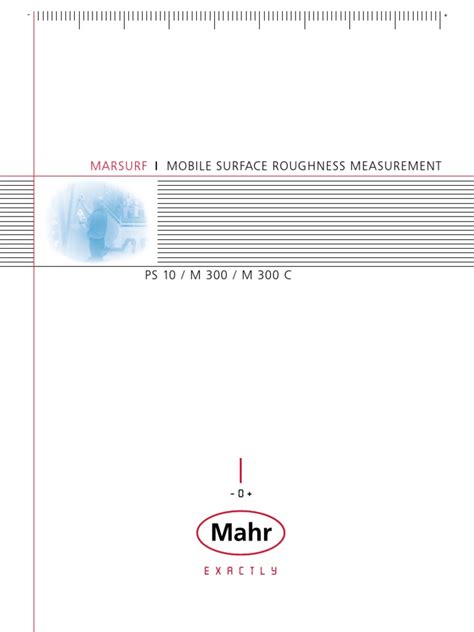 Novo Rugosimetro Mahr Ps10 En Pdf Surface Roughness Calibration