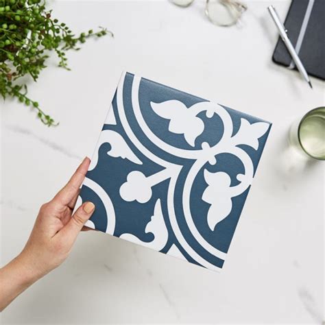 Picasso Shadow Navy Blue Colortile