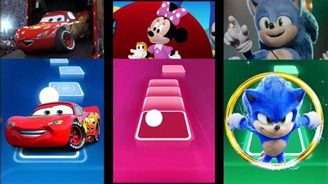 Lighiting Mcqueen Vs Mickey Mause Vs Sonic Youtube