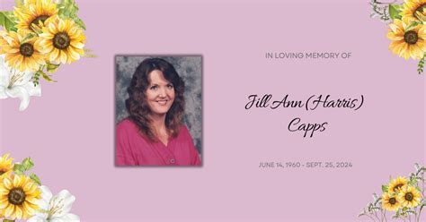 Jill Ann Harris Capps Obituary Paris Texas