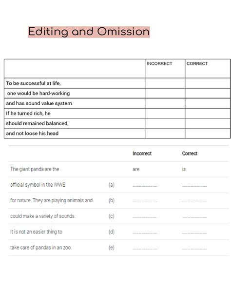 Editing And Omission Download Free Pdf Tea