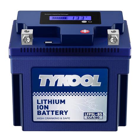 Tykool Ytx5l Bs High Performance Lithium Lifepo4 Motorcycle Battery 12 8v 3ah 180cca Built In