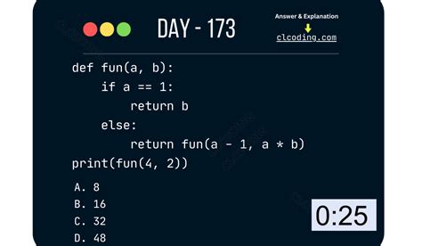 Python Coding Challenge Day 173 What Is The Output Of The Following