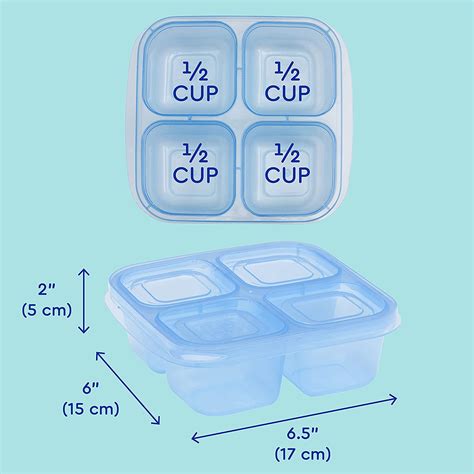 Buy Easylunchboxes Bento Snack Boxes Reusable 4 Compartment Food