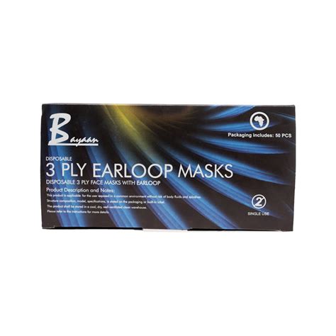 Face Mask 3 Ply Ties 50 Firstaider