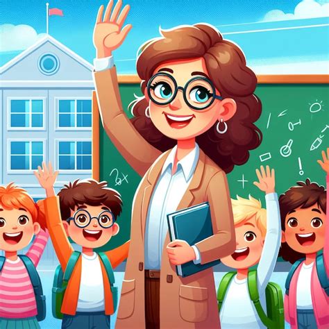 Happy Teachers Day Animation With Funny Moment Premium Ai Generated Image