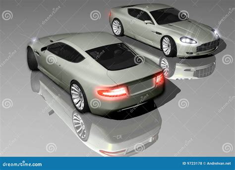 Db9 Model Stock Illustration Illustration Of Front Headlights 9723178