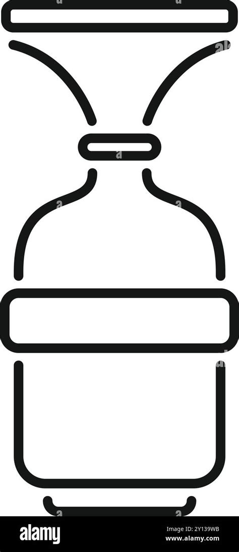 Water Filter Cartridge Replacing Icon Outline Vector Water