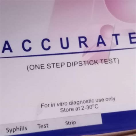 Syphilis One Step Rapid Test