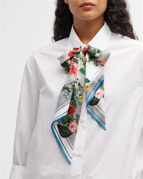 St Piece Sofia Silk Skinny Scarf Neiman Marcus