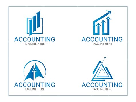 Cuatro Logos Para Contabilidad Logos Para Empresas Como Contabilidad