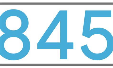 What Does The Numbers 845 Mean Spirit Number