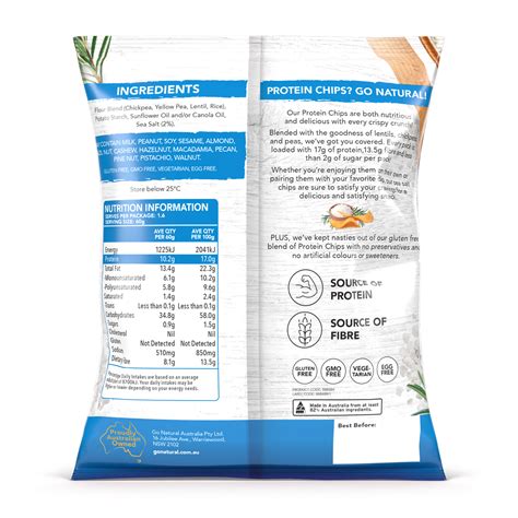Go Natural Probiotic Chips Sea Salt Flavour Go Natural Australia