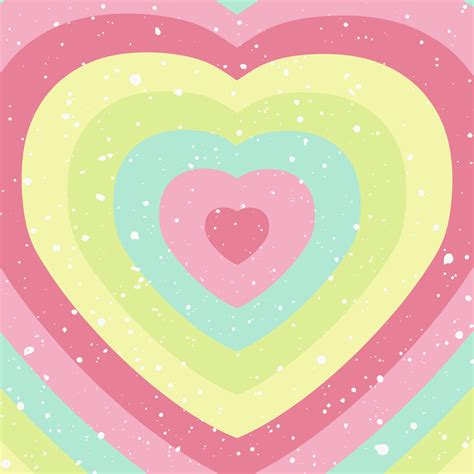 Colorful Heart Background Wallpaper