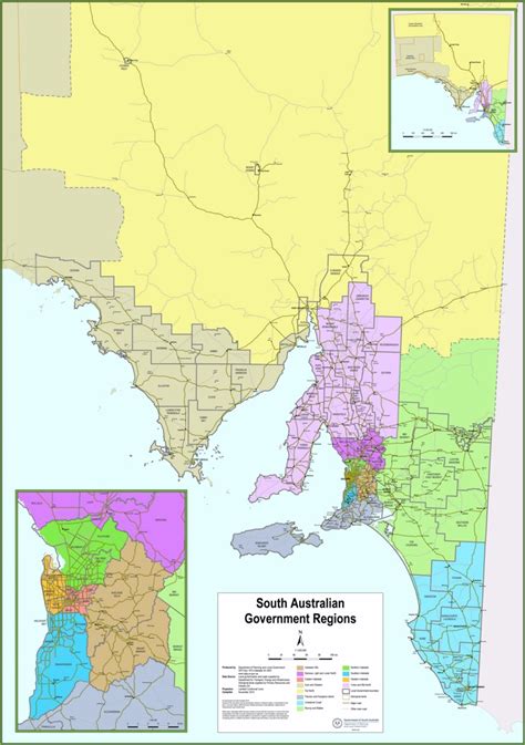 South Australia Government Regions Map