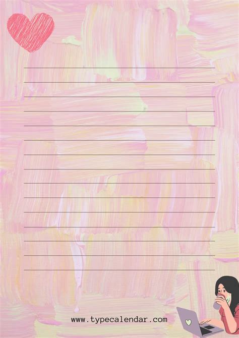 Lined Paper Template Printable Lined Paper