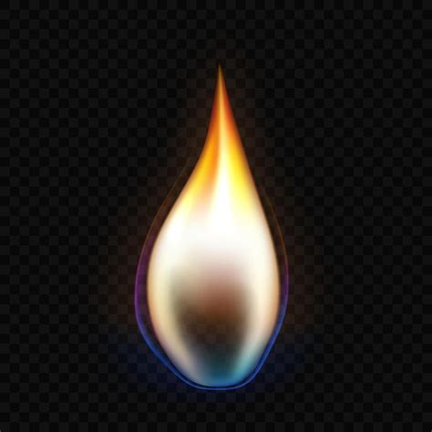 Realistic Blue And Orange Gas Flame Isolated On Background 76338818 Vector Art At Vecteezy